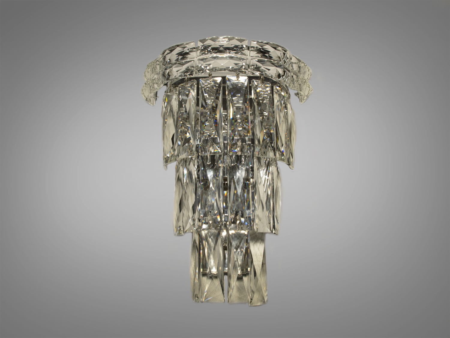 Сучасний кришталевий настінний світильник (арт: 19013/B-3-)